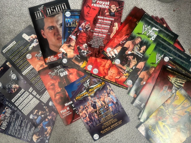 VARIOUS WWE WRESLING DVD INSERT ONLY | WWF FREEPOST £2.99 - PicClick UK