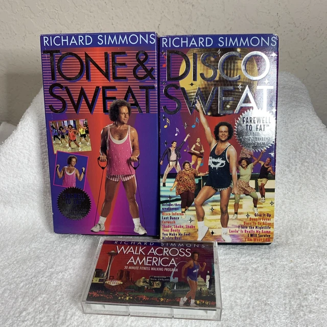 RICHARD SIMMONS WORKOUT Video Tone & Sweat & Disco Sweat (1994 ...