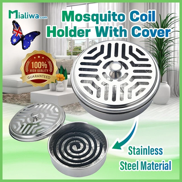 STAINLESS STEEL MOSQUITO Coil Holder Insect Mosquito Repellent Incense ...