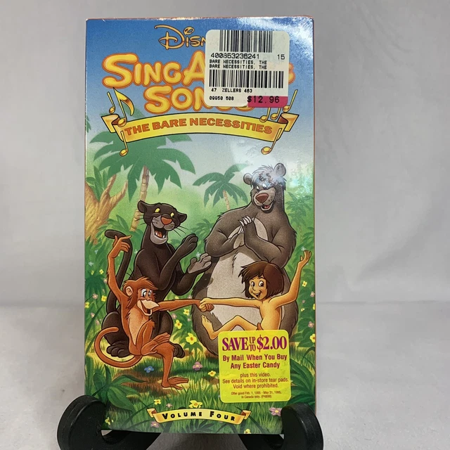 DISNEYS SING ALONG Songs The Bare Necessities Jungle Book Sealed VHS Vol 4 1993 £14.62 - PicClick UK