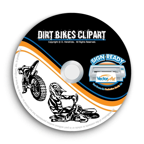 DIRT BIKES-MOTORCYCLE CLIPART -Vector Clip Art -Vinyl Cutter Plotter ...