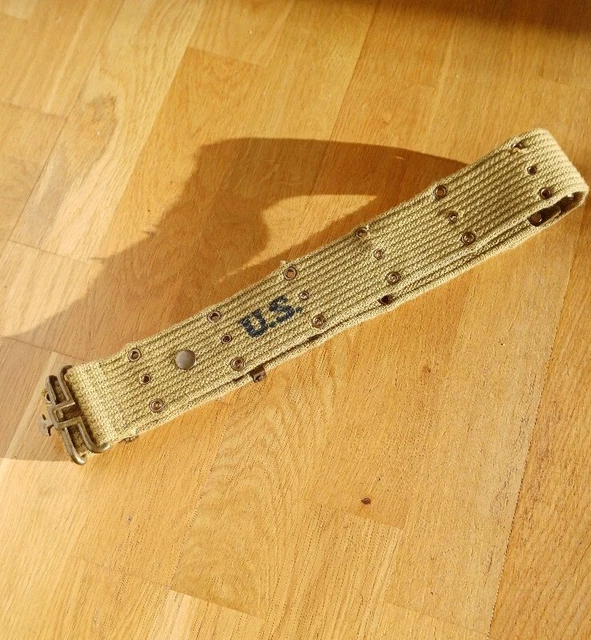 WW2 US ARMY Webbing Lot Airborne Belt M1936 Reproduction Field Gear £ ...