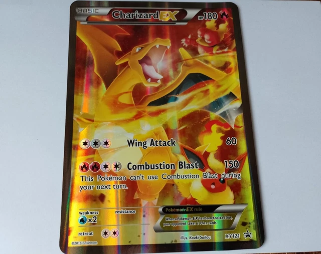 POKEMON TCG OVERSIZED/JUMBO Black Star Promo: Charizard EX XY121 Full ...
