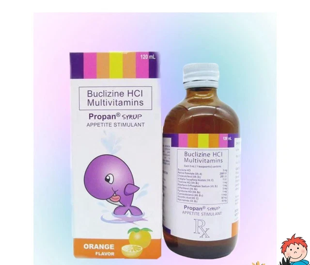 PROPAN BUCLIZINE HCI Syrup Multivitamin Apetite Stimulant Orange ...