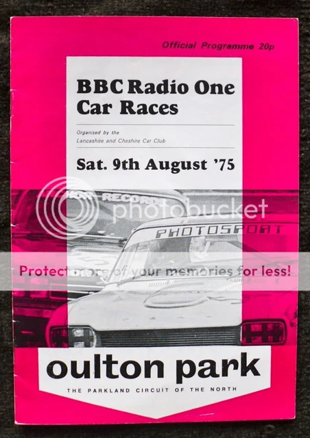 OULTON PARK BBC Radio 1 Car Races Programme 9 Aug 1975 £7.99 - PicClick UK