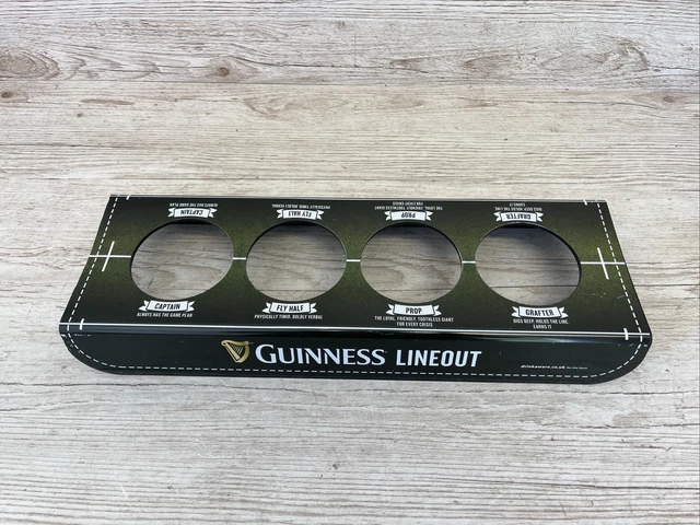GUINNESS RUGBY LINEOUT 4 Pint Beer Carrier Man Cave Home Bar EUR 4,02 ...