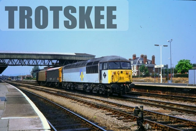 35MM SLIDE BR British Railways Diesel Loco Class 66 66051 1990 Hereford ...