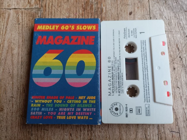 MAGAZINE 60 MEDLEY 60'S Slow Cassette Single Audio Tape K7 France EUR 6 ...