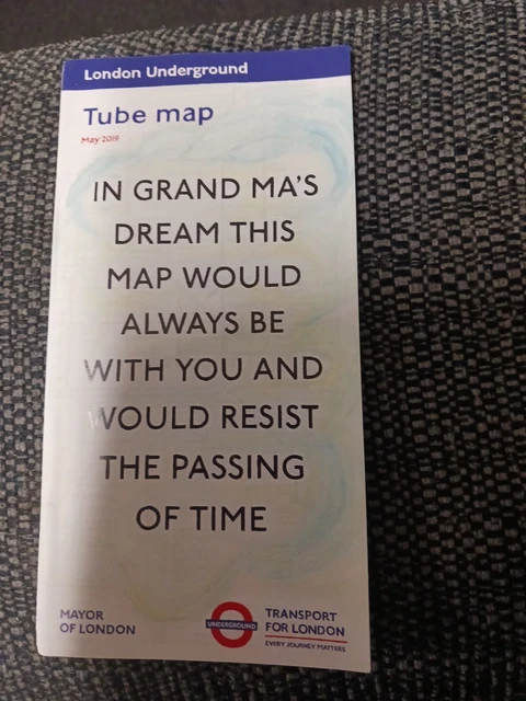 LONDON UNDERGROUND TUBE Map May 2019 £0.99 - PicClick UK