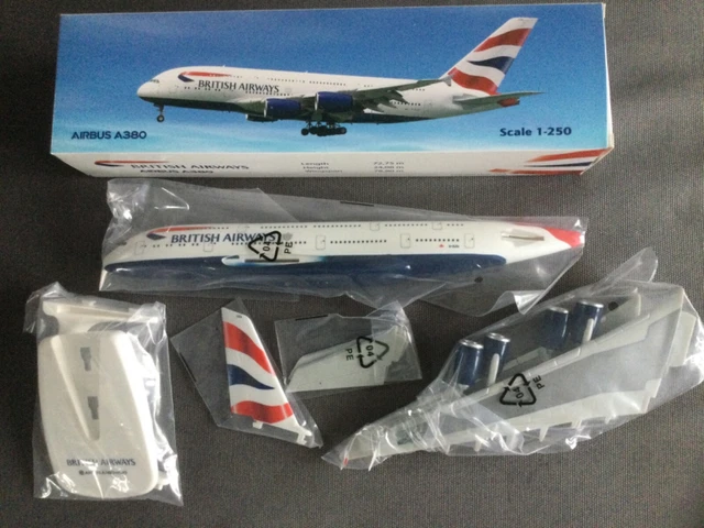 BRITISH AIRWAYS AIRBUS A380 G-XLEA PPC Collectable Model 1:250 Scale £ ...
