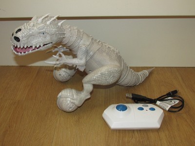 DINO JURASSIC WORLD Indominus Rex Zoomer Toy With Charger & Remote ...