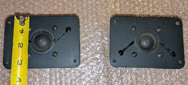 PAIR VINTAGE POLK Audio Monitor Dome Tweeters Speaker M4 1980's ...