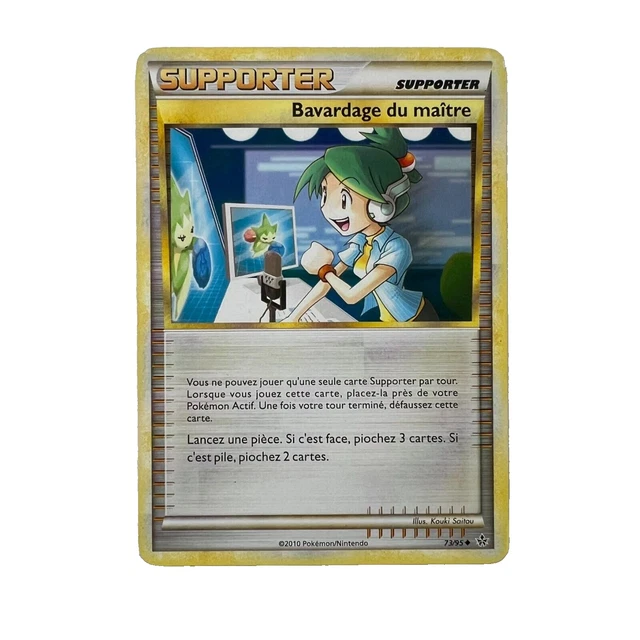 CARTE POKÉMON SUPPORTER | Bavardage du maître 73/95 Année 2010 FR EUR 2 ...