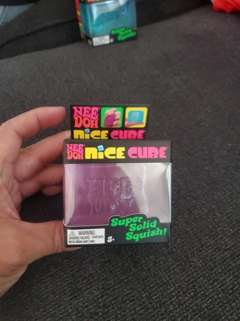 AUTHENTIC BRAND NEW NeeDoh Nice Cube Nee Doh PURPLE Original Ice Cube £ ...