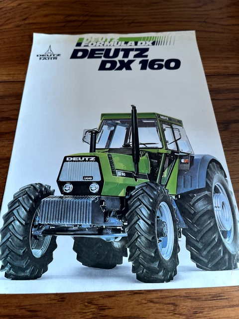 DEUTZ DX 160 Tractor Brochure FCCA ver4 $21.99 - PicClick