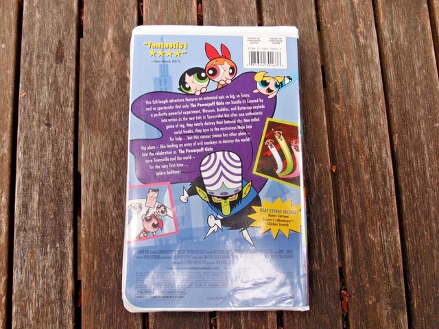 THE POWERPUFF GIRLS Movie VHS Vintage Cartoon Network 2002 Anime ...
