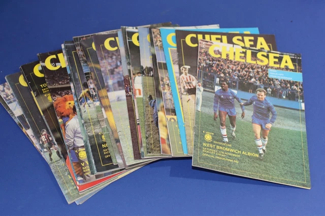 30X CHELSEA FOOTBALL Club Programmes - 1984 / 85 Season - Pat Nevin ...