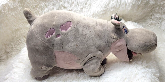 DISNEY STORE GRAY Beshte The Hippo The Lion King Guard 17" Stuffed ...
