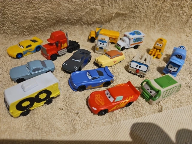 DISNEY PIXAR CARS Mini Racers Bundle Idea Cake Toppers Non Diecast X 16 ...