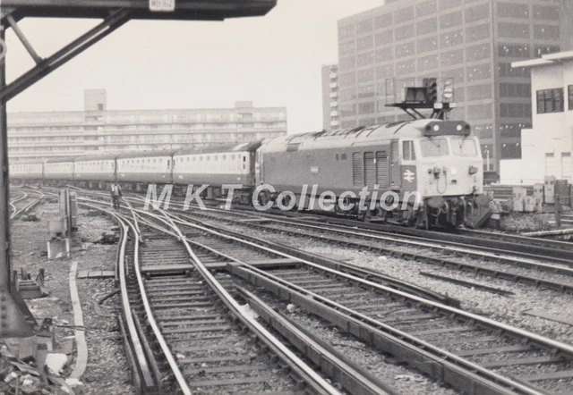RAIL PHOTO CLASS 50 50047 arrives @ Waterloo 20/2/82 7:00 from ...