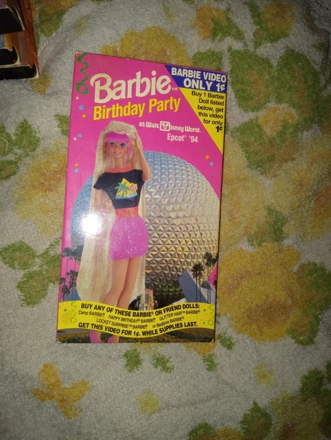 BARBIE BIRTHDAY PARTY Disney Epcot '94 VHS Video Tape £8.86 - PicClick UK