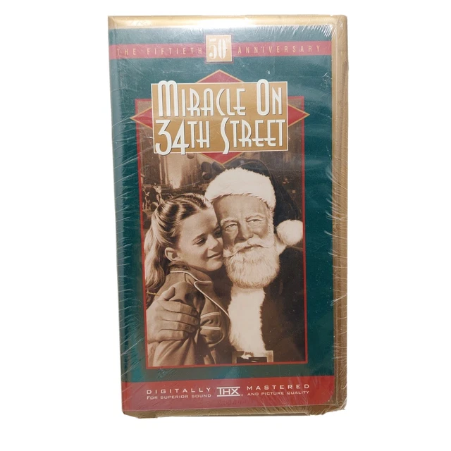 MIRACLE ON 34TH Street 50th Anniversary Edition VHS 1997 Clamshell £16. ...