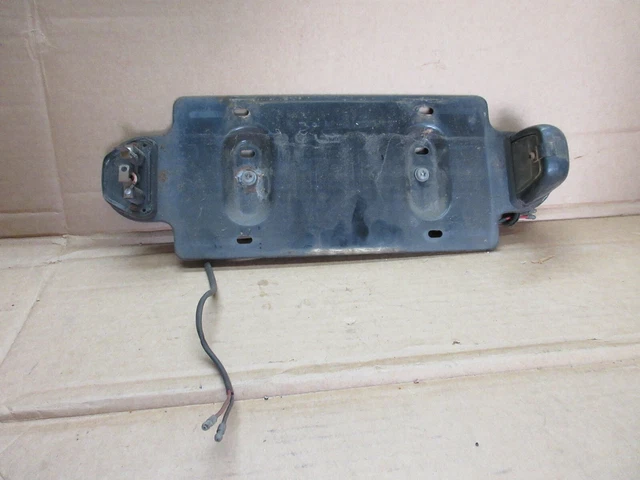 VINTAGE MG MGB Midget Triumph Rear License Plate Bracket Reverse Lights ...