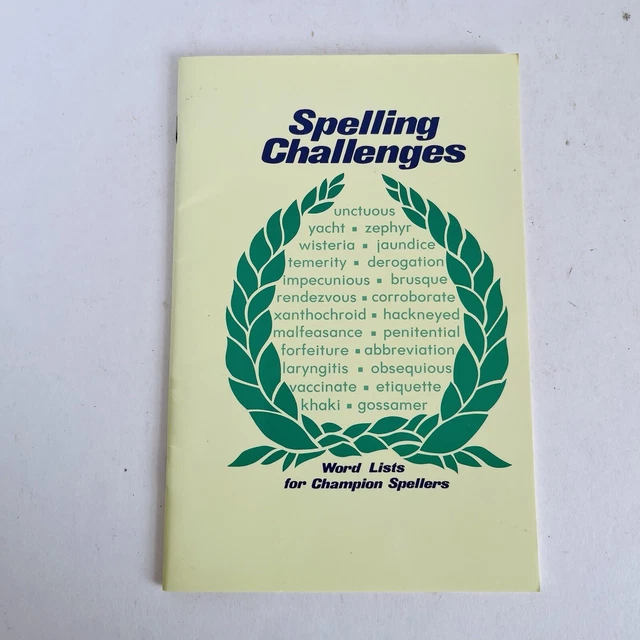 ABEKA SPELLING CHALLENGES Word Lists for Champion Spellers 1995 edition ...