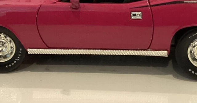 1/18 SCALE 1970 Plymouth 'Cuda Side Rocker Panel Chrome Trim 4" Ertl ...