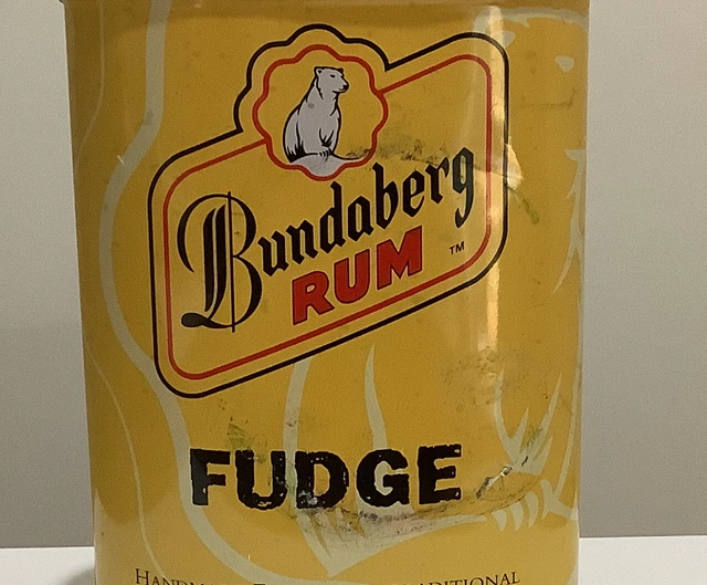 BUNDABERG RUM FUDGE Tin Old Bear Logo, Bundaberg Rum Fudge Tin 2002 ...