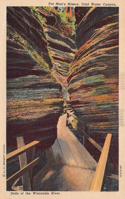 WISCONSIN RIVER HIGH Rock Romance Cliff Dells Cold Water Canyon Vtg ...