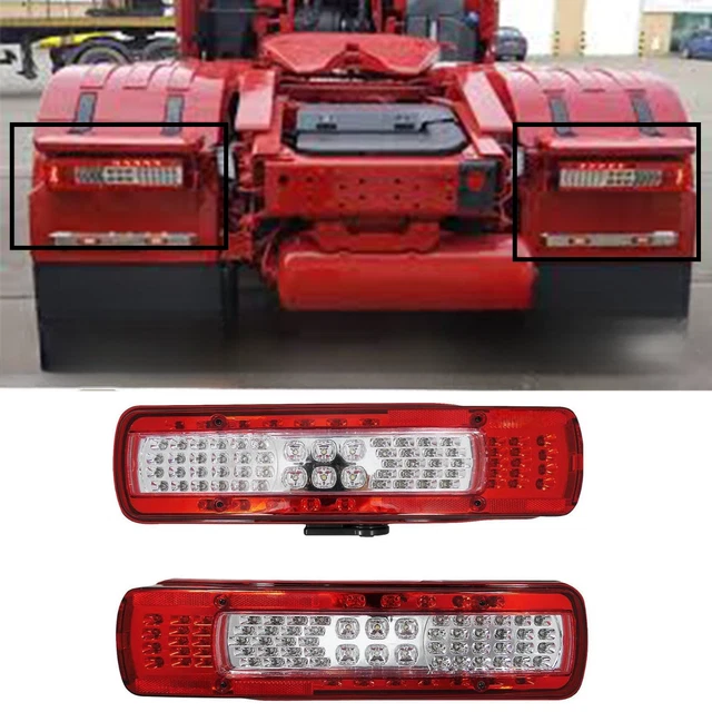 # 2X LED Rear Tail lights for VOLVO FH FM 2012 EURO 6 Reverse alarm ...