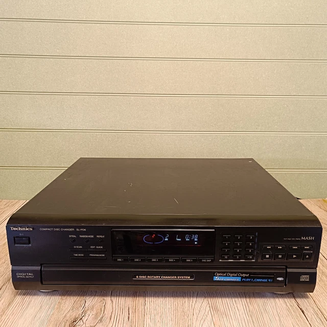TECHNICS SL-PD6 CD Player Carousel 5 Disc Multi CD Changer Fully ...