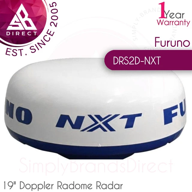 FURUNO DRS2D-NXT 19& Marine Solid-State Doppler Radome Radar w/ Target ...
