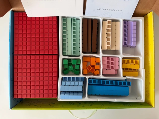 MATH U SEE Manipulatives Integer Block Set Almost Complete Read Desc ...