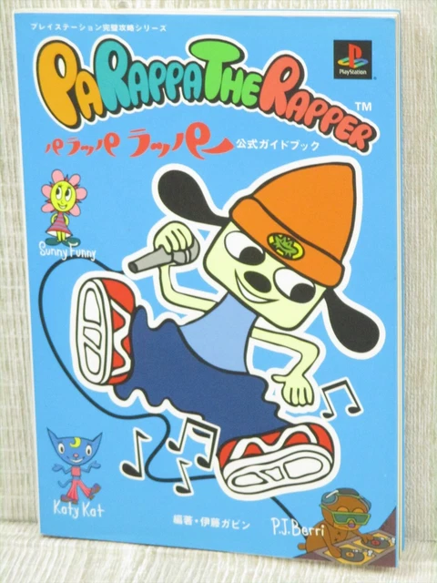 PARAPPA THE RAPPER Official Guide w/Sticker PlayStation Japan Book 1998 ...