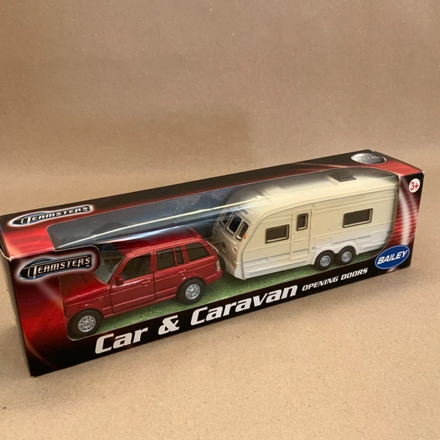 TEAMSTERS 4X4 CAR & Caravan Die-cast Model Set Halsall BOXED UNOPENED £ ...