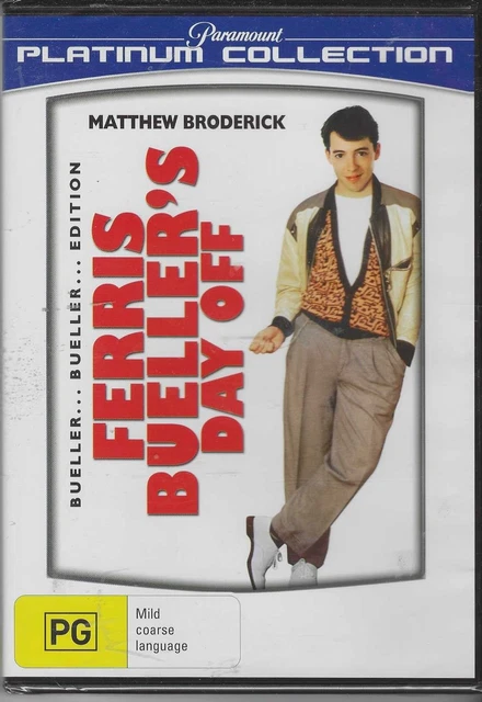 FERRIS BUELLER'S DAY Off (Platinum Collection, DVD, 1986) Brand New ...