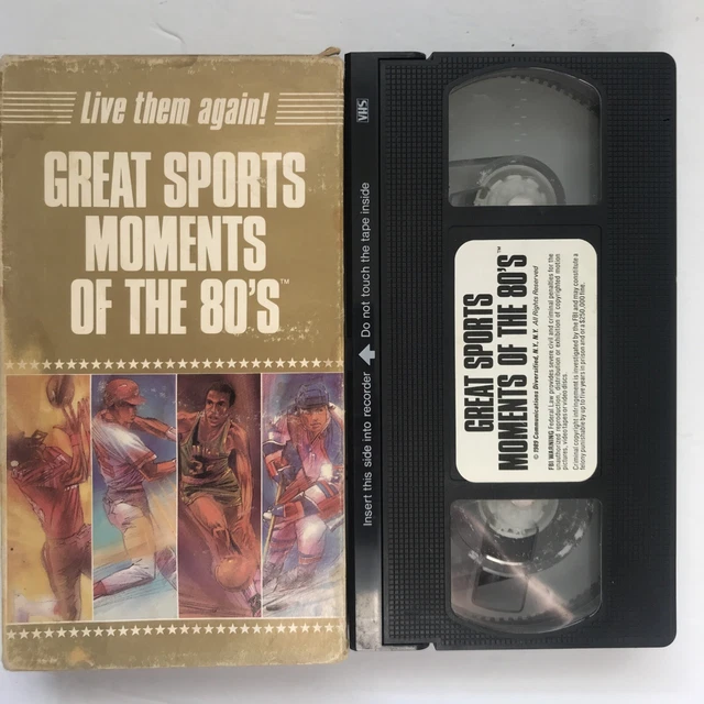 Greatest Sports Moments Of The 1980s Vhs Tape £394 Picclick Uk