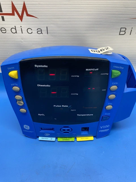 GE HEALTHCARE CARESCAPE V100 Vital Sign Monitor Nellcor Model With New ...