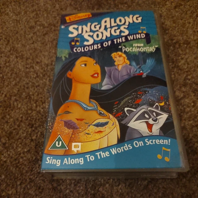 SING ALONG SONGS - Colours Of The Wind. RARE DISNEY VHS £16.32 ...