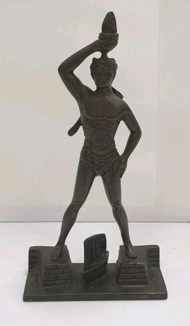 SCULPTURE COLOSSE DE rhodes bronze titan helios etrusque grecque ...