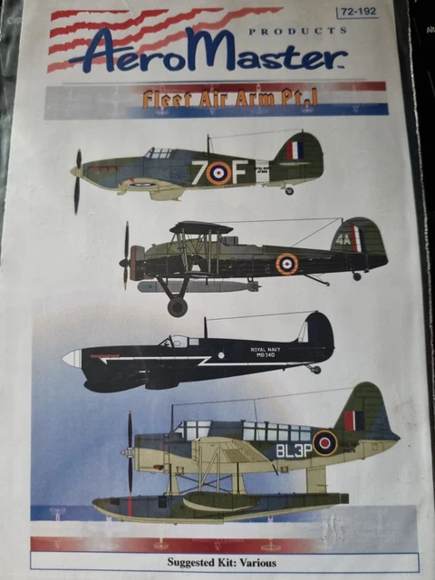 1/72 AEROMASTER FLEET Air Arm Part 1 Sea Hurricane SWORDFISH Spitfire KINGFISHER £13.00 ...
