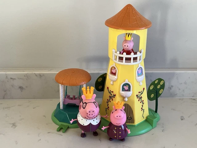 PEPPA PIG PRINCESS Peppa’s Rose Garden & Tower Playset With Royal ...