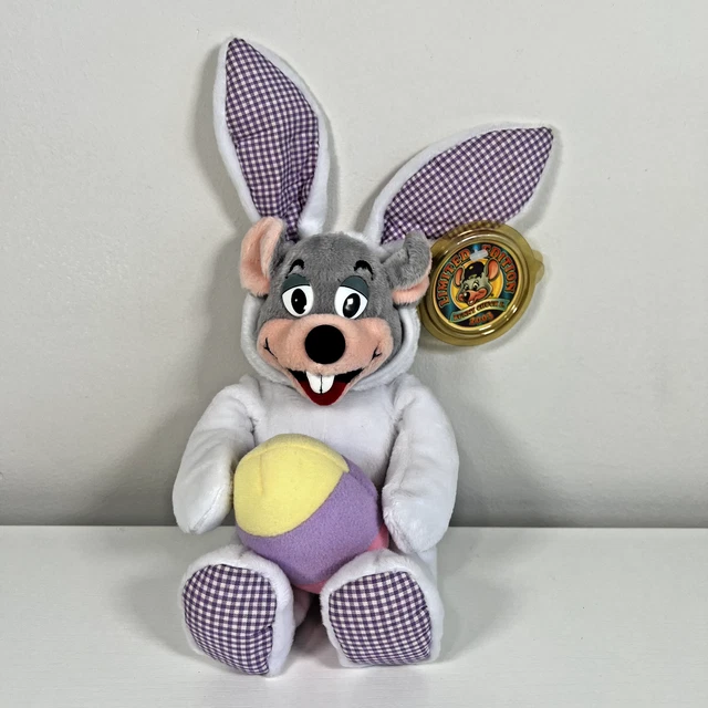 RARE 2003 LIMITED Edition Bunny Chuck E. Cheese 10" Small Plush New W ...