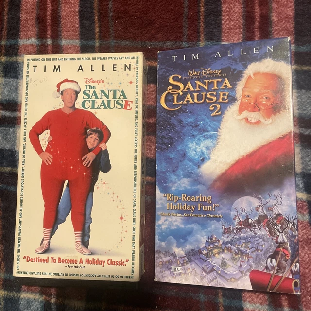DISNEY THE SANTA Clause 1 & 2 VHS Tim Allen Christmas Movie Xmas ...