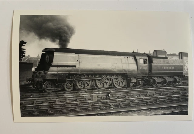 SR RAILWAY LOCOMOTIVE Photograph West Country Class Unrebuilt 21C161 ...