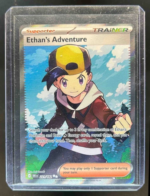 2025 POKEMON SV Destined Rivals DRI EN Ethan's Adventure #221/182 $11. ...