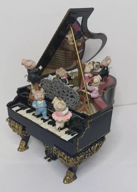 VINTAGE ENESCO 1991 Animated Mice-Tro Grand Piano Music Box. £59.99 ...