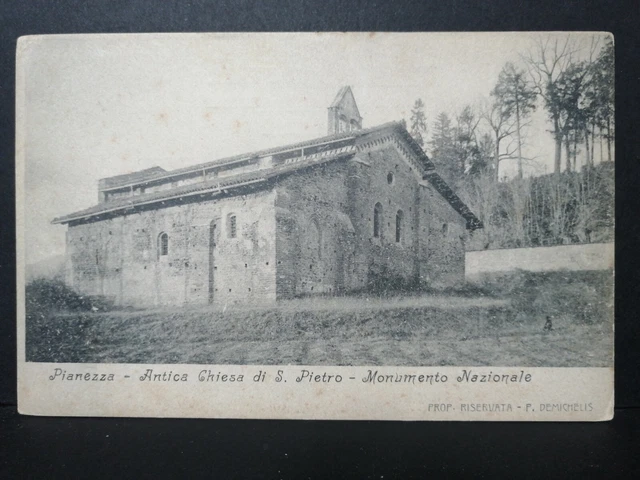CARTOLINA PIANEZZA ANTICA Chiesa di S. Pietro Monumento Nazionale A1324 ...